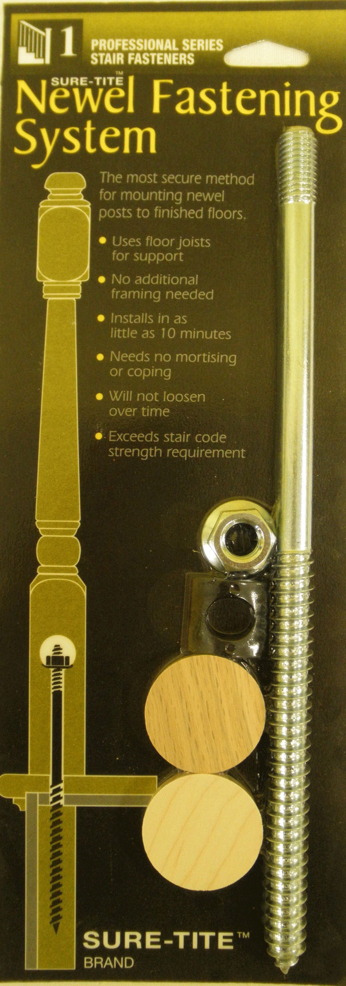 Sure-Tite Newel Fastening System 1 - Stair Solution