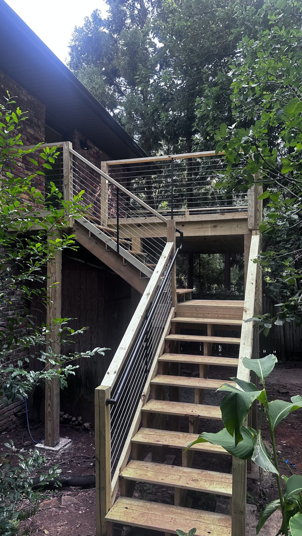 Round Mid-Rail Bracket-ADA - Stair Solution